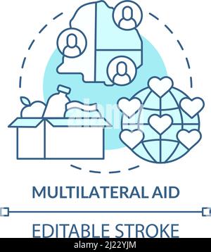 Multilateral aid concept icon Stock Vector Image & Art - Alamy