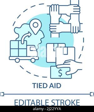 Tied aid concept icon Stock Vector Image & Art - Alamy