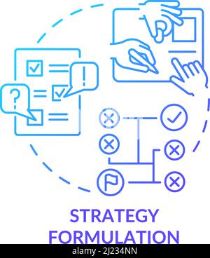 Strategy formulation concept icon Stock Vector Image & Art - Alamy