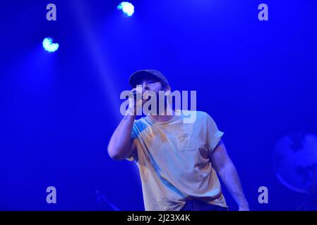 March 29, 2021, Naples, Italy: Tommaso Paradiso Italian singer performs ...