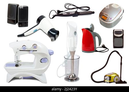 Kitchen electronics set collage Stock Photo - Alamy