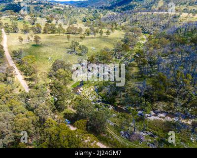 An aerial view of Old Woman Swamp near Torrington, NSW, Australia Stock ...