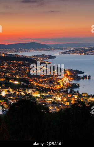 View over Richterswil, Zurich, Switzerland Stock Photo - Alamy