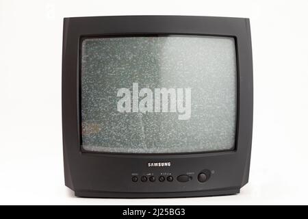 Cathode ray tube monitor TV television electronic Stock Photo - Alamy