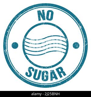 NO SUGAR text written on green grungy vintage round stamp Stock Photo ...