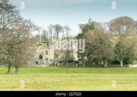 Featherstone Castle near Haltwhistle, Northumberland, UK Stock Photo ...