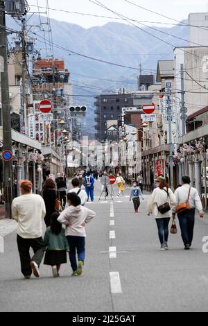 iida, nagano, japan, 2022/27/03, participants in the festival called ...