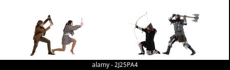 Army of Knights' Armor, on-set of the Film, "Bedknobs and Broomsticks ...