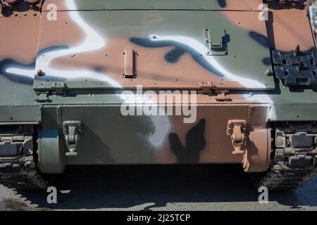 The M113 armored personnel carrier (APC) on display at the Gunfire ...
