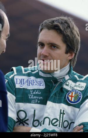 Eddie Cheever (USA) Alfa Romeo 184T Stock Photo - Alamy