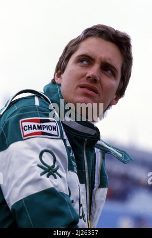 Eddie Cheever (USA) Alfa Romeo and his wife Stock Photo - Alamy