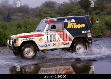 Patrick Zaniroli (FRA) Da Silva (FRA) Mitsubishi Pajero Ralliart 1st ...