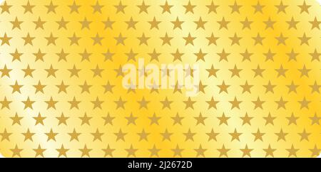 Golden stars pattern. Metallic gradient rectangle shape Stock Vector ...