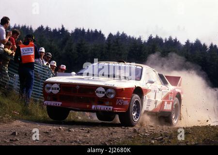 Andrea Zanussi (ITA) Sergio Cresto (USA) Lancia Rally 037 GrB Tre ...