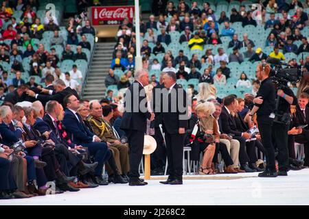 Prime Minister Scott Morrison at a press conference after visiting RGM ...