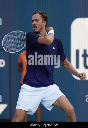 March 29, 2022, Miami, USA: Belinda Bencic of Switzerland in action ...