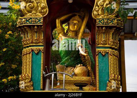 Phra Mae Thorani deity or Vasundhara or Dharani angel goddess ancient ...