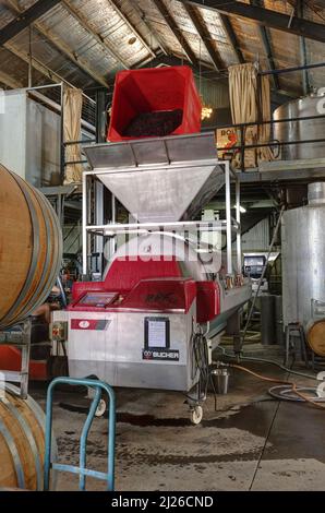 The interior of the wine factory in Mudgee. Australia Stock Photo - Alamy