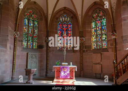 Inside Lady chapel. Monastery Ruins Hirsau, Calw, Germany. The ...