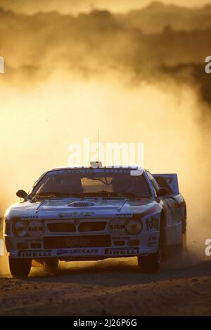 Massimo Ercolani (RSM) Tiziana Borghi (ITA) Lancia Rally 037 GrB Jolly ...