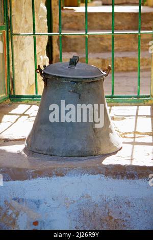 Old big pot in ancient city Bargala Macedonia Stock Photo - Alamy