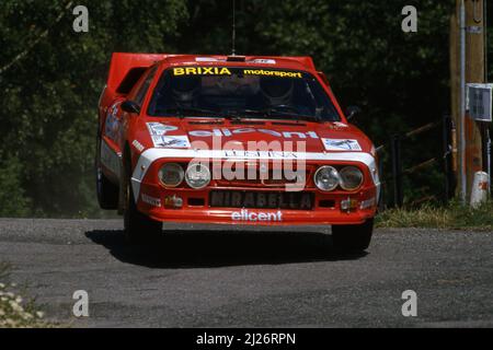 Giacomo Bossini (ITA) Ugo Pasotti (ITA) Lancia Rally 037 GrB Brixia ...
