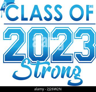 Blue Class of 2023 Graduate Stock Vector Image & Art - Alamy