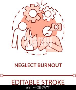 neglect vector icon editable stroke outline icons for web and mobile ...