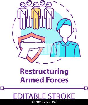 troop icon or modern line symbol. Vector line art and icon design with ...