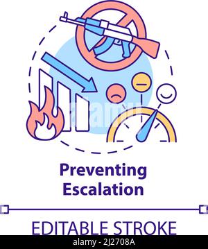 Escalation outline icon. Thin line concept element from crm icons ...