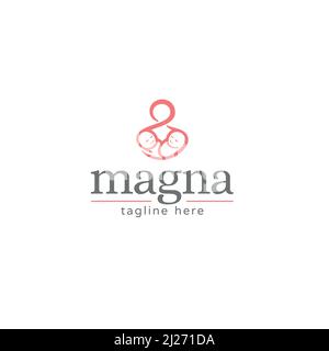 Doula, Twin Babies and Infinity Symbol logo / icon design Stock Vector ...