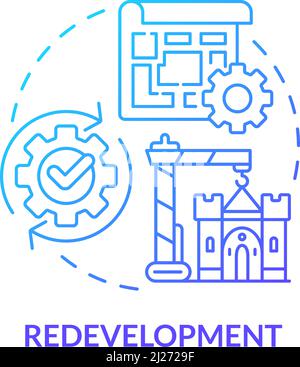 Redevelopment concept icon Stock Vector Image & Art - Alamy
