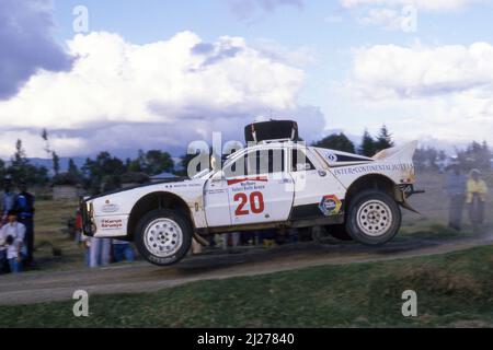 Greg Criticos (EAK) Marzio Kravos (EAK) Lancia Rally 037 GrB Lancia ...