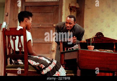 Michael Buffong (Joseph Asagai), Valerie Buchanan (Ruth Younger) in A ...