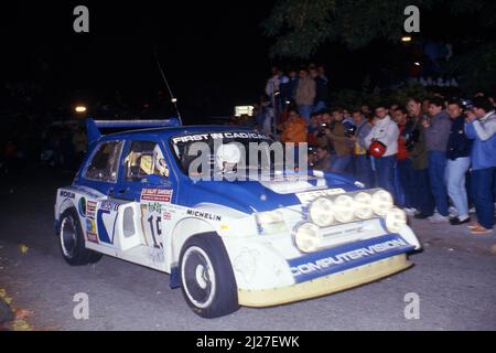 Malcolm Wilson (GBR) Nigel Harris (GBR) Austin Rover MG Metro 6R4 GrB ...