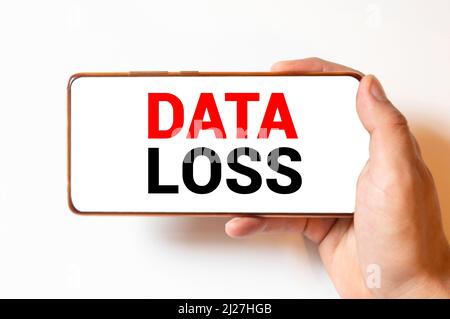Conceptual display Data Loss. Business approach process or event that ...