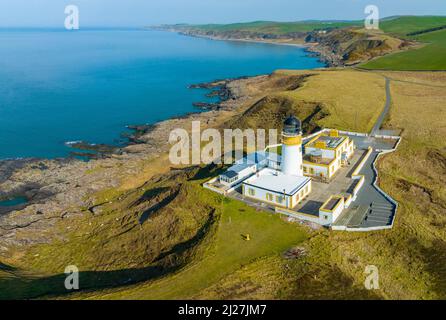 Killantringan Lighthouse near Portpatrick, Dumfries and Galloway Stock ...