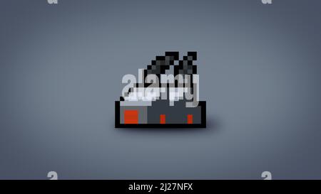Pixel global warming background - high res 4k wallpaper Stock Photo - Alamy