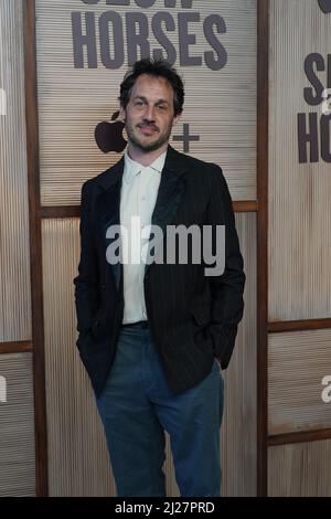 Dustin Demri-Burns arrives for the premiere of Slow Horses at Regent ...