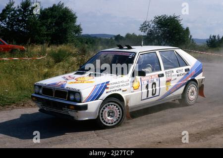 Ronald Holzer (GER) Gunther Holzer (GER) Lancia Delta HF 4WD GrA AM ...