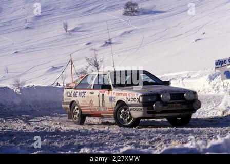Auguste Tchine Turiani (MC) Gilles Thimonier (FRA) Audi Coupe'Quattro ...