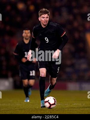 Nick Woltemade of Germany Under 20 during Under 20 International ...