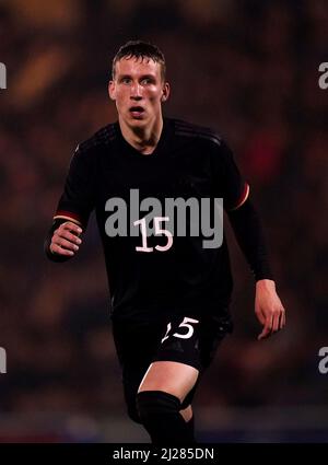 Germany's Lasse Rosenboom during the Under 20 Elite League match at the ...