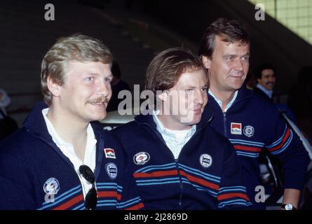 Juha Kankkunen (FIN) Markku Alen (FIN) Massimo Miki Biasion (ITA ...