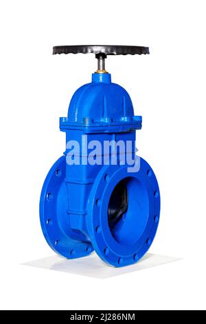 Large diameter plumbing valve isolated on white background Stock Photo ...