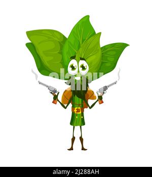 Cartoon spinach vegetable super hero character with sword. Isolated ...