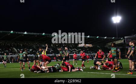 Robbie Smith of Northampton Saints during the Gallagher Premiership ...