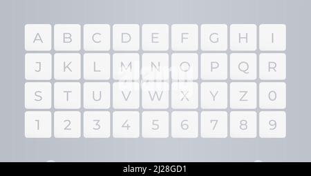 Design Keyboard Typeface Alphabet Typography Font Letter Text Stock ...