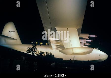 The Spruce Goose on display in Long Beach, California, United States of ...
