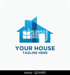Intersect house logo design Stock Vector Image & Art - Alamy